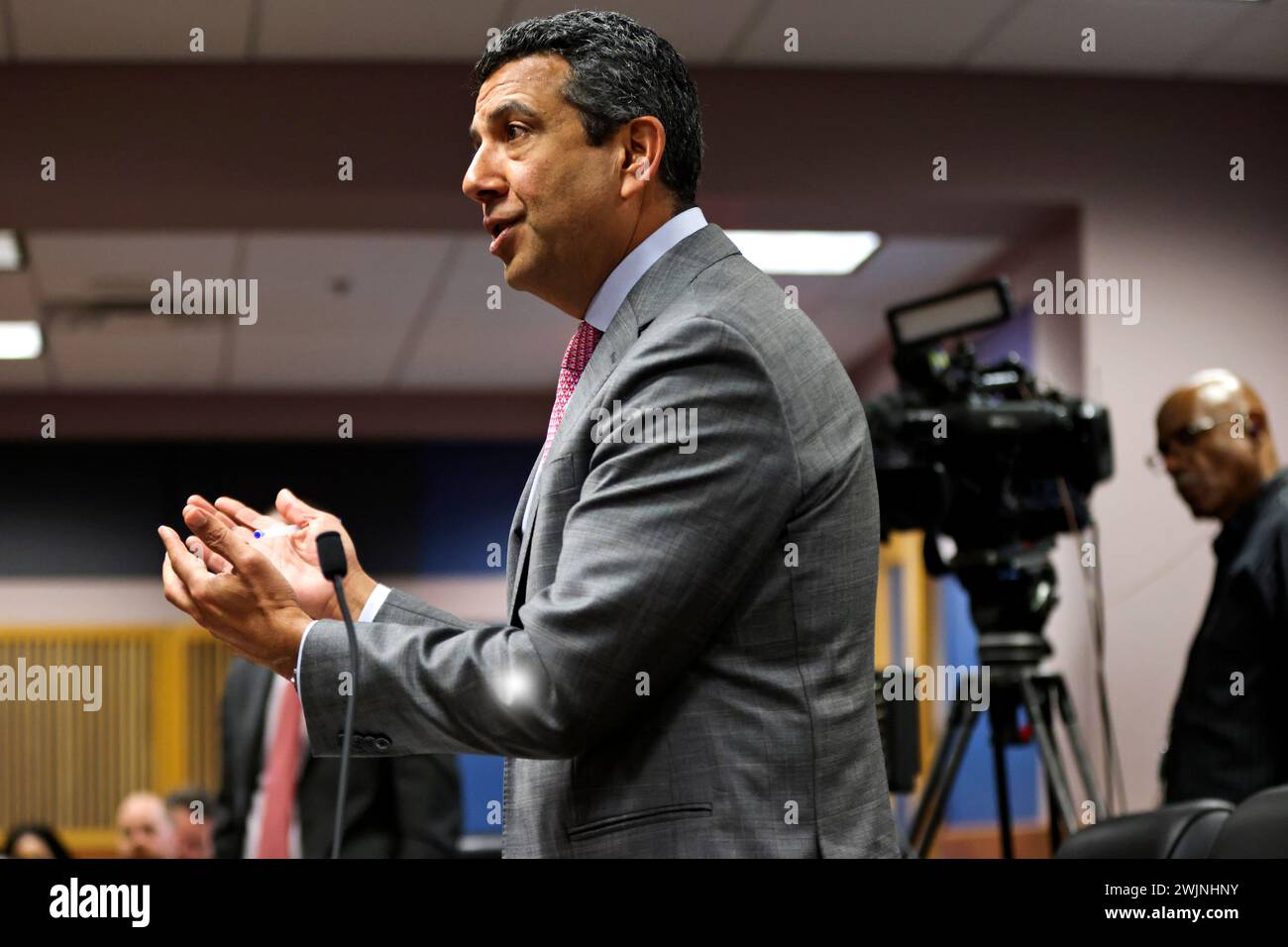 Attorney Bimal Chopra, representing witness Terrence Bradley, who is ...