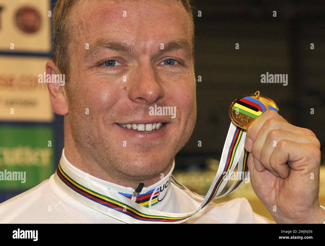 File photo dated 25-03-2010 of Great Britain's Chris Hoy. Six-time Olympic gold medalist Sir ...