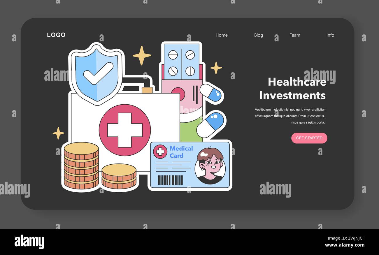 Healthcare investment. Prioritizing medical resources and personal health security. Insurance ...