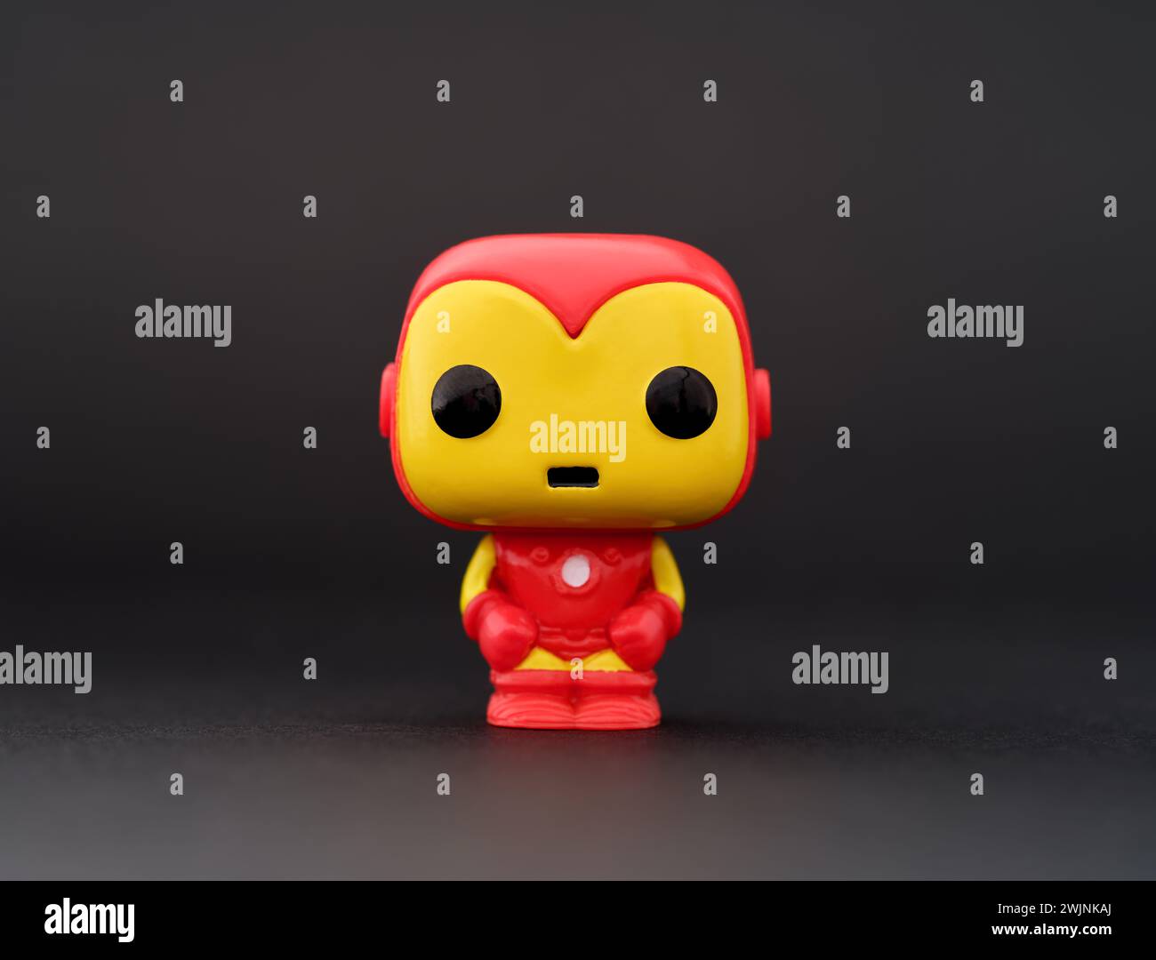 Tambov, Russian Federation - January 07, 2024 Iron Man Funko POP Mini ...