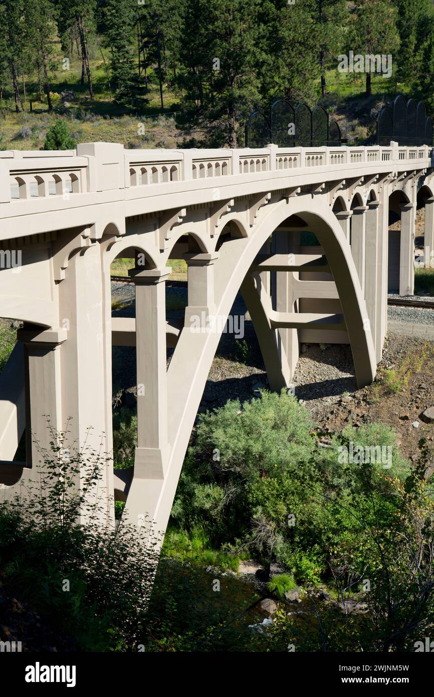 Upper Perry Arch Bridge, Union County, Oregon Stock Photo - Alamy