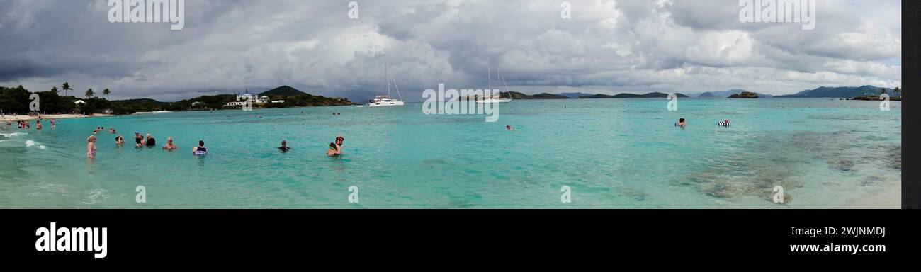 January 31, 2024, Saint John Bay, U.S. Virgin Islands, USA: Tranquil ...