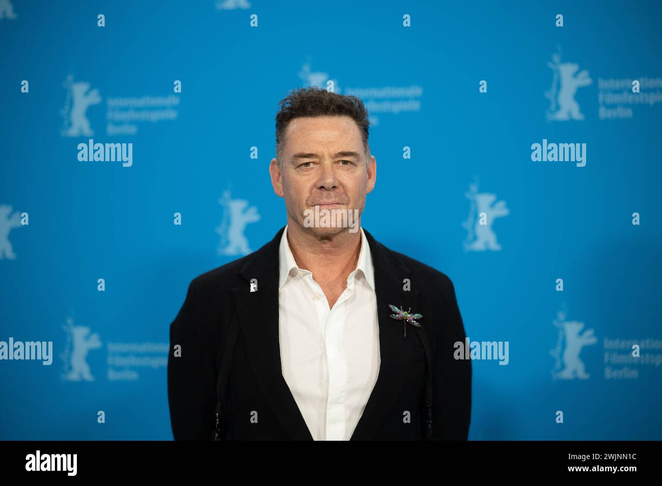 Berlin, Germany. 16th Feb, 2024. Marton Csókás, actor, stands at the ...
