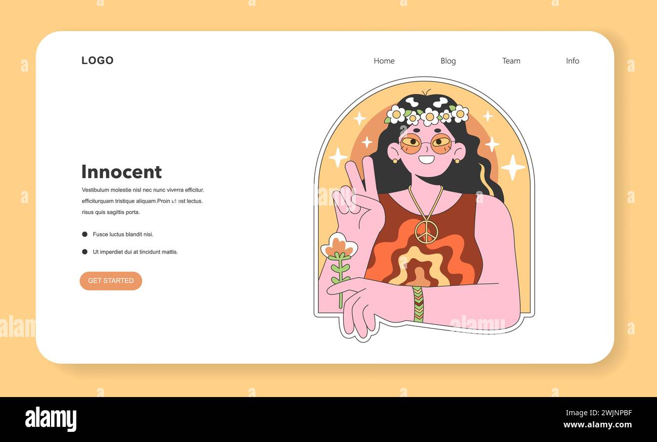 Personality psychological archetype web or landing. Character ...