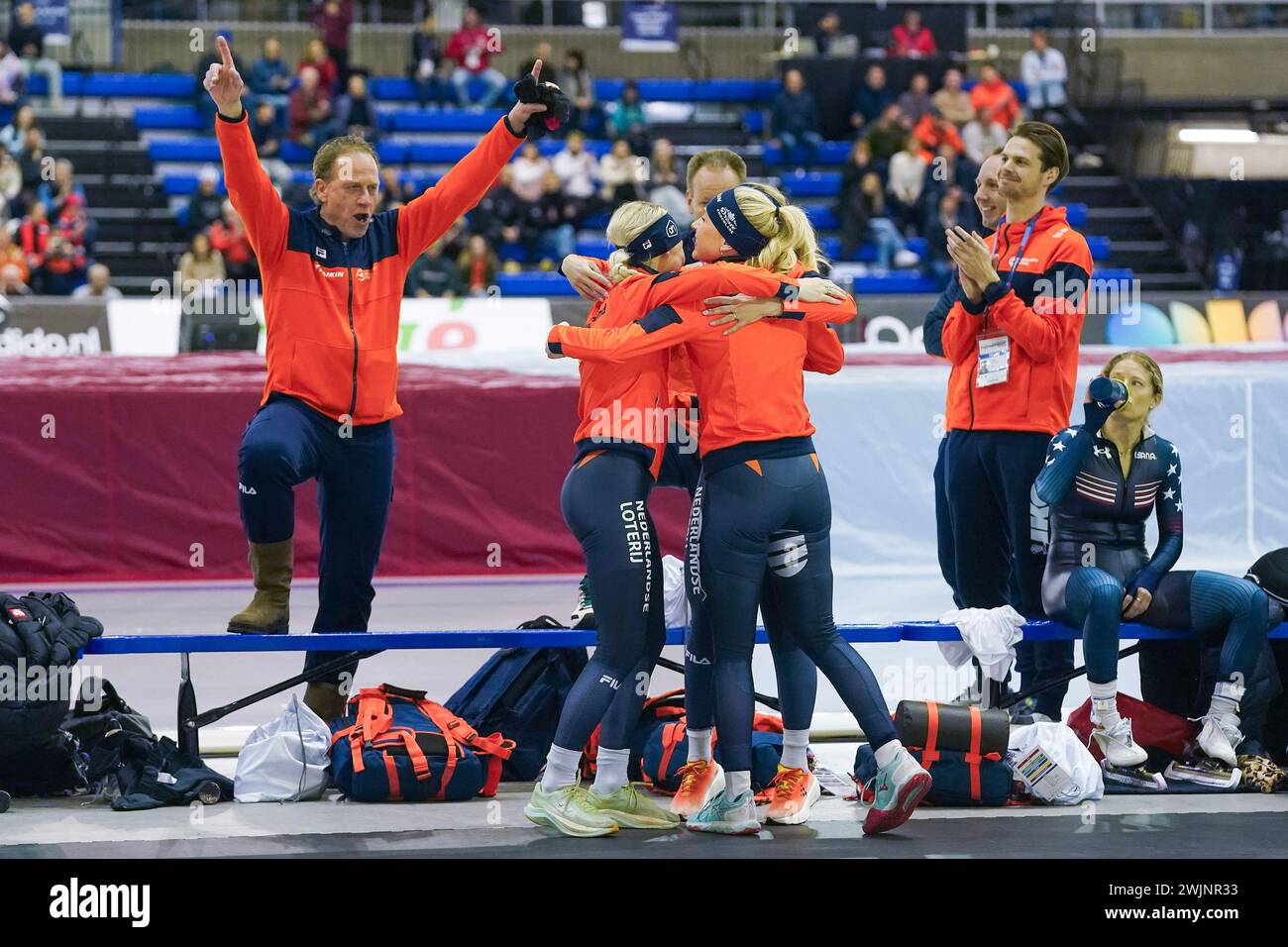 Calgary, Canada. 16th Feb, 2024. CALGARY, CANADA - FEBRUARY 16: Rintje ...