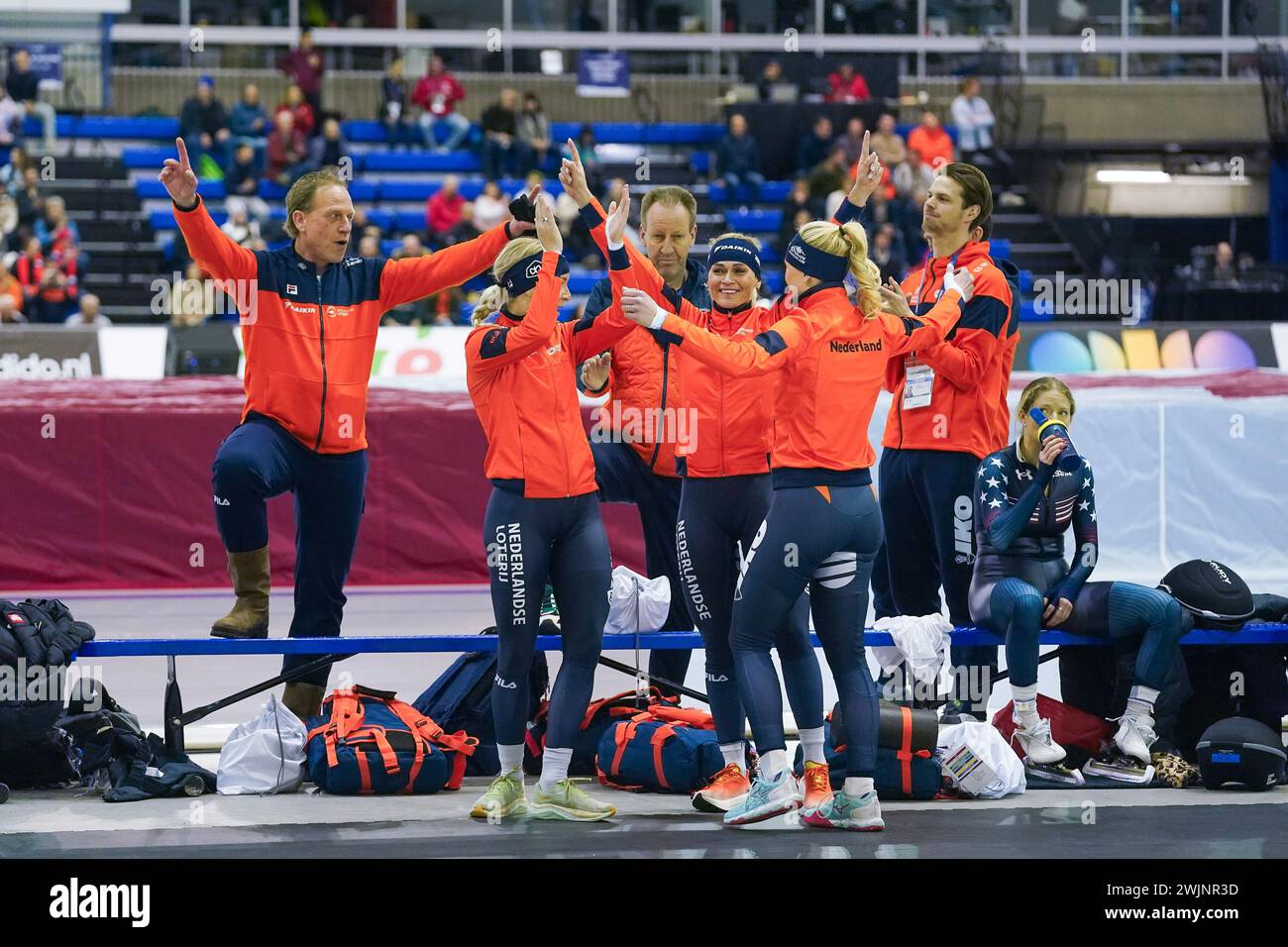Calgary, Canada. 16th Feb, 2024. CALGARY, CANADA - FEBRUARY 16: Rintje ...
