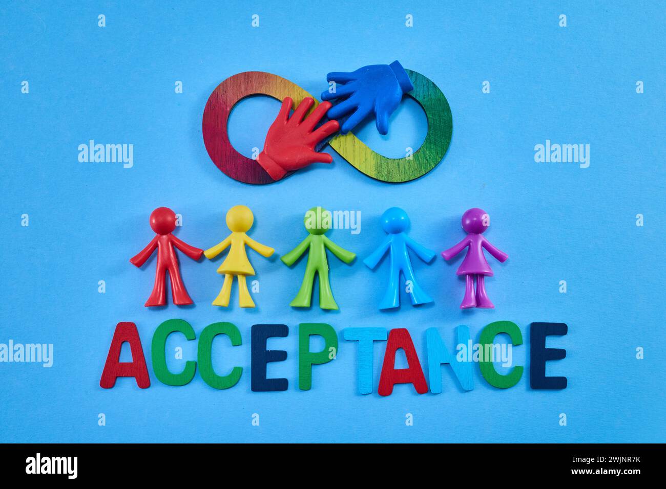 Autism acceptance month. Infinity symbol of autism. Accepting autistic ...