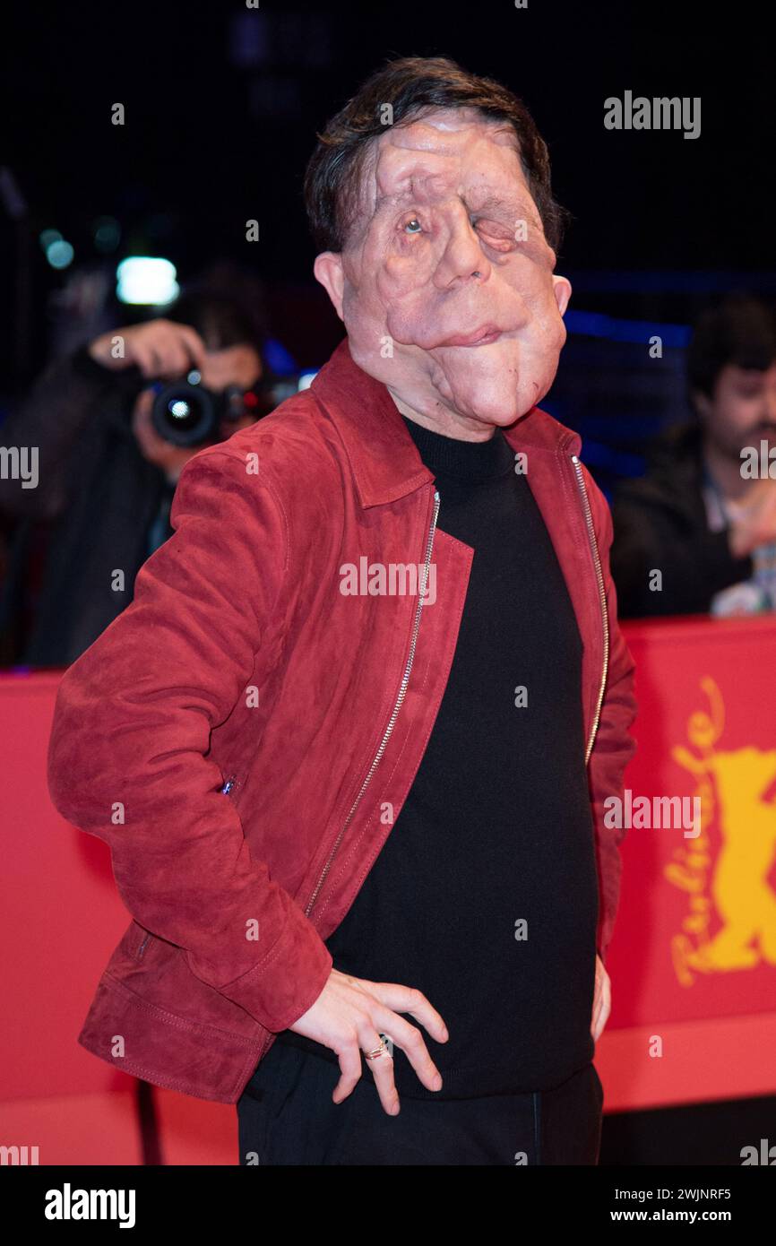 Berlin, Germany. 16th Feb, 2024. Adam Pearson attending the A different ...