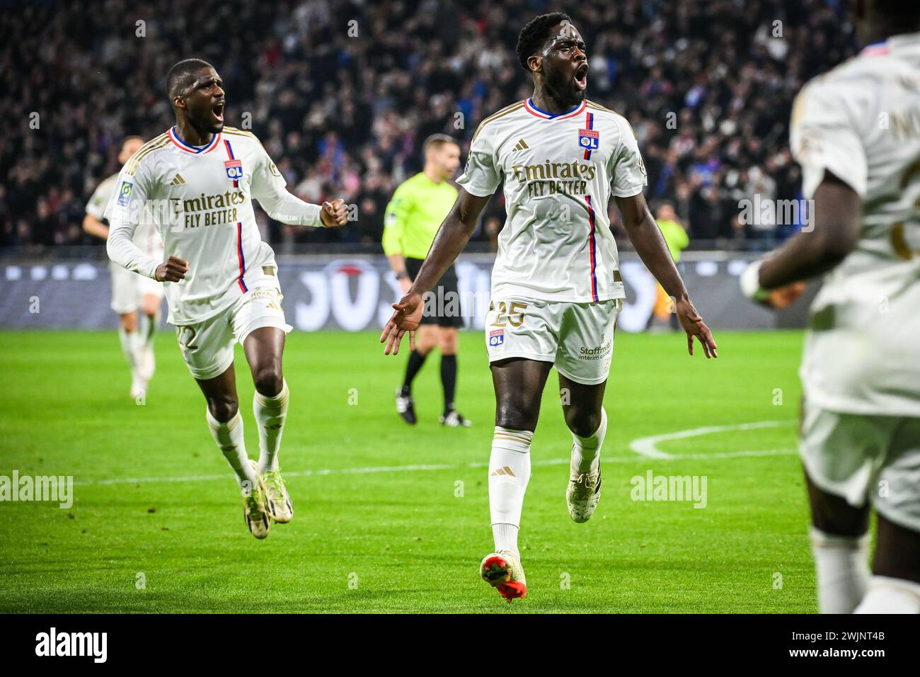 Decines Charpieu, France. 16th Feb, 2024. Orel MANGALA of Lyon ...