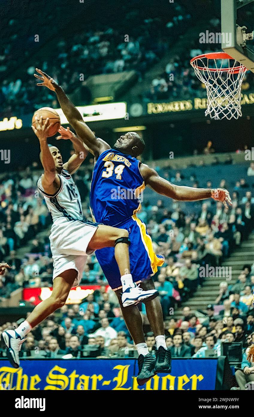Shaquille O'Neal, LA Lakers, 2000 Stock Photo - Alamy