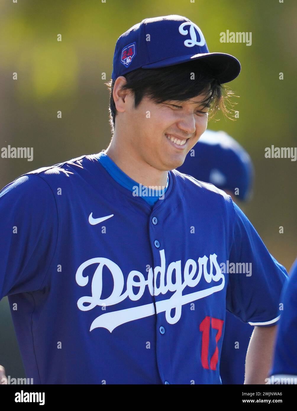 Los Angeles Dodgers designated hitter Shohei Ohtani participates in ...