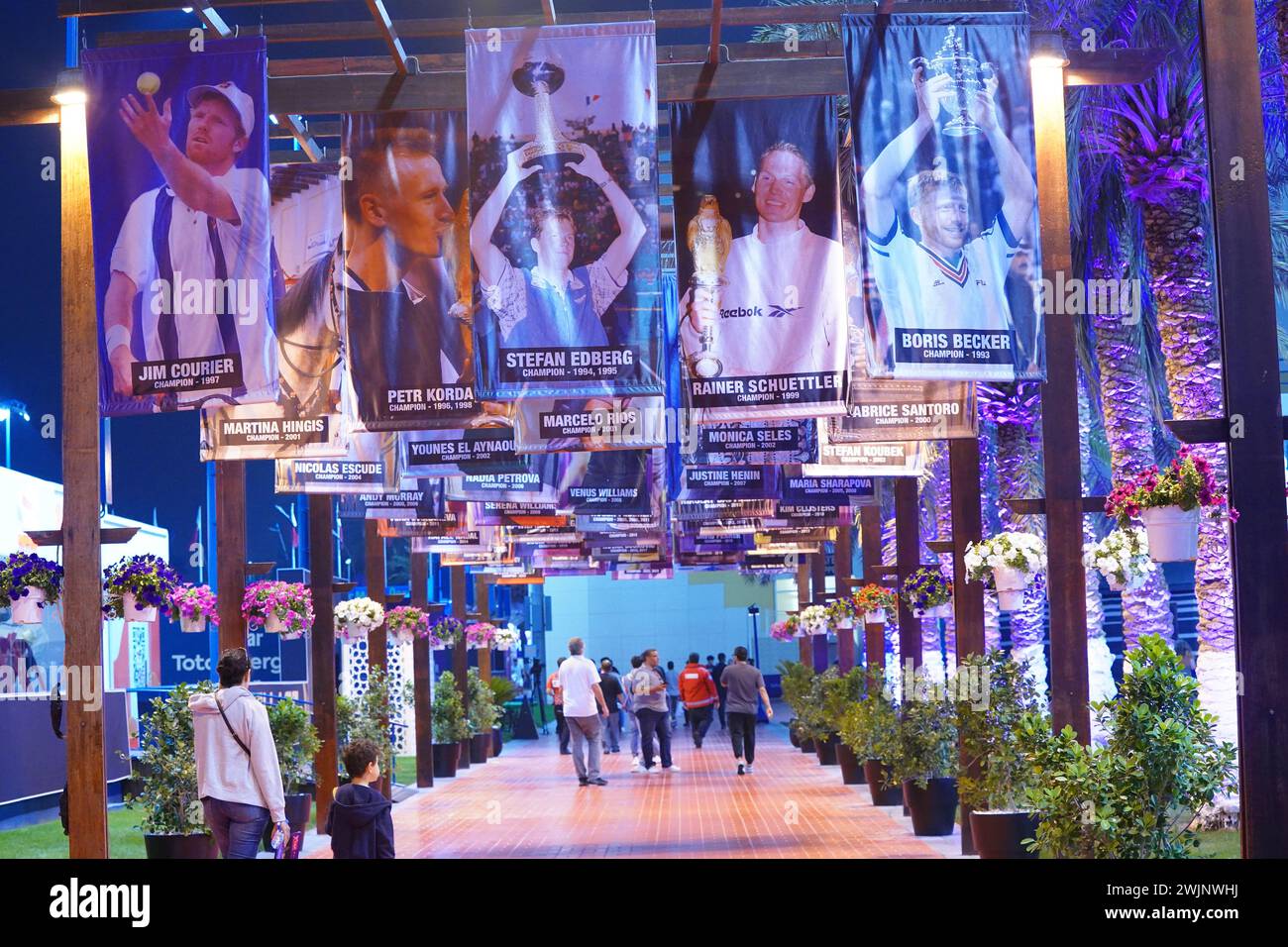 Doha, Qatar. 16th Feb, 2024. The roll of honour: Winners over the years ...