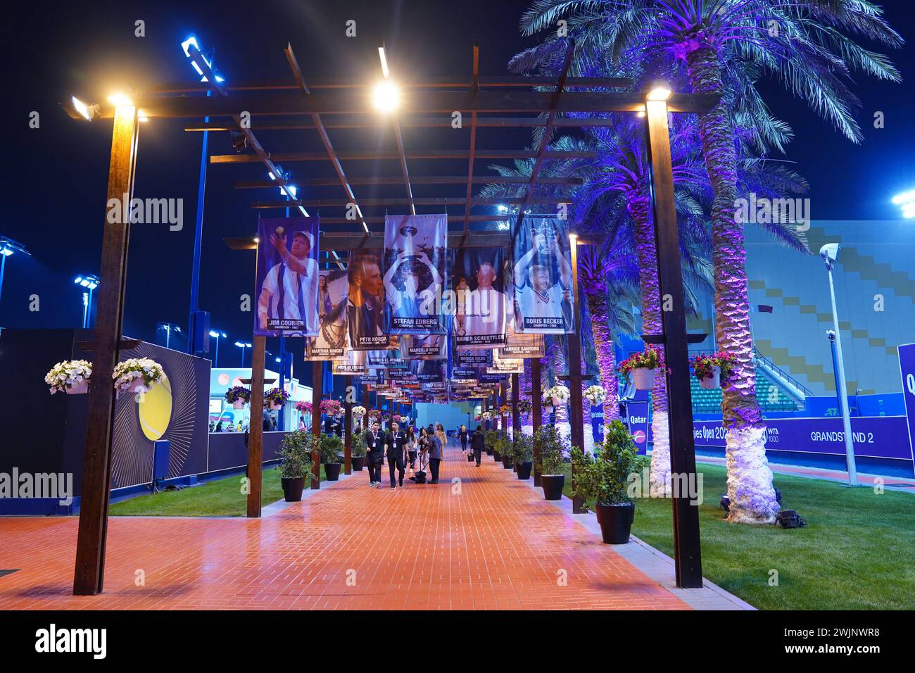 Doha, Qatar. 16th Feb, 2024. The roll of honour: Winners over the years ...