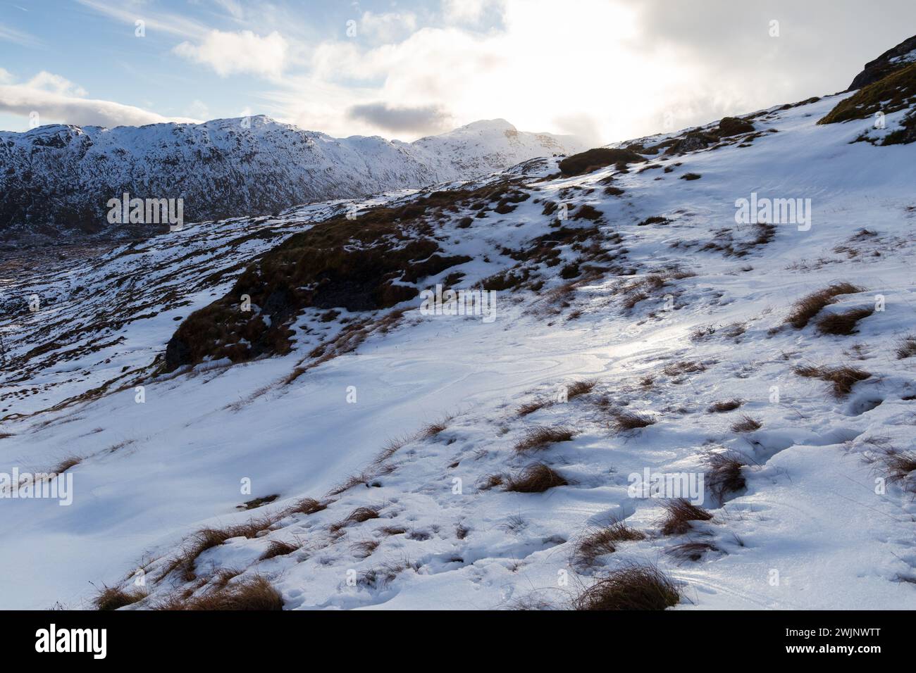 Scottish mountains covered in snow hi-res stock photography and images ...