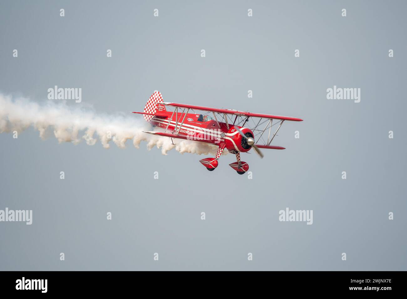 Boeing-Stearman Model 75, Oshkosh Stock Photo - Alamy
