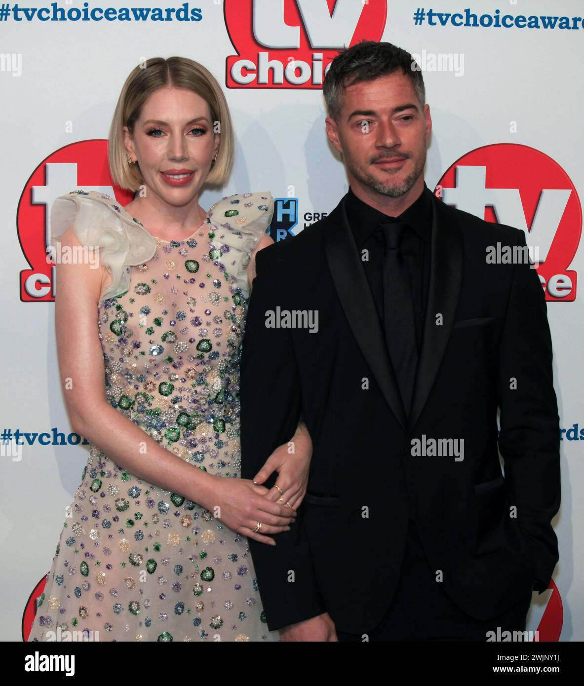 London, UK. Katherine Ryan and Bobby Kootstra at the TV Choice Awards ...