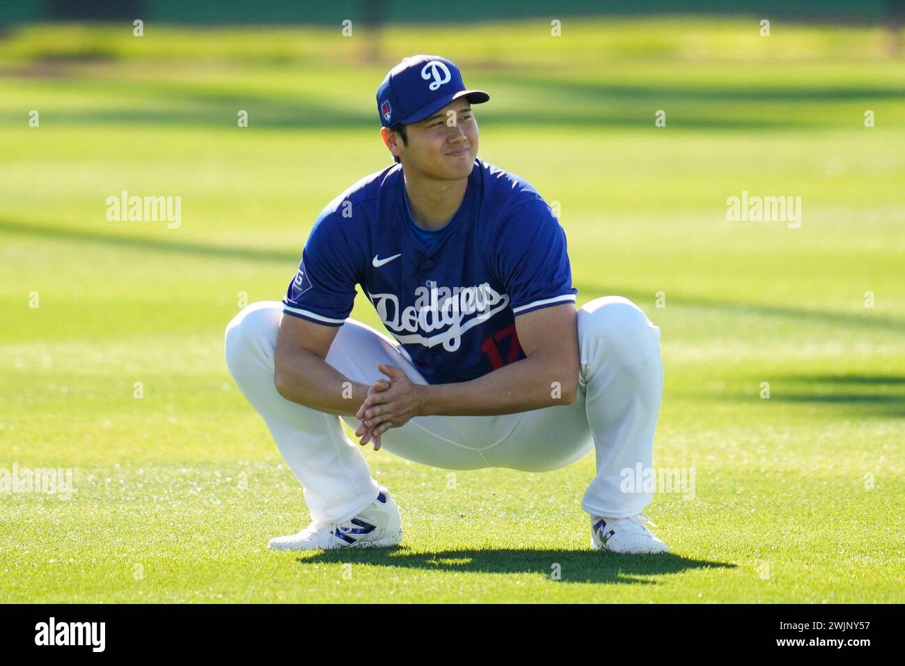 Los Angeles Dodgers designated hitter Shohei Ohtani participates in ...