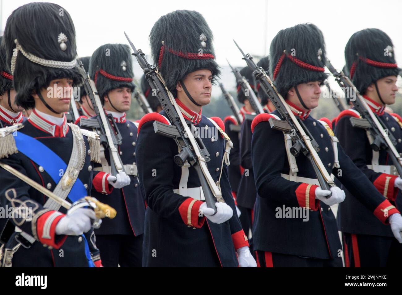Rome, Italy. 16th Feb, 2024. Soldiers of the Italian army belonging to ...