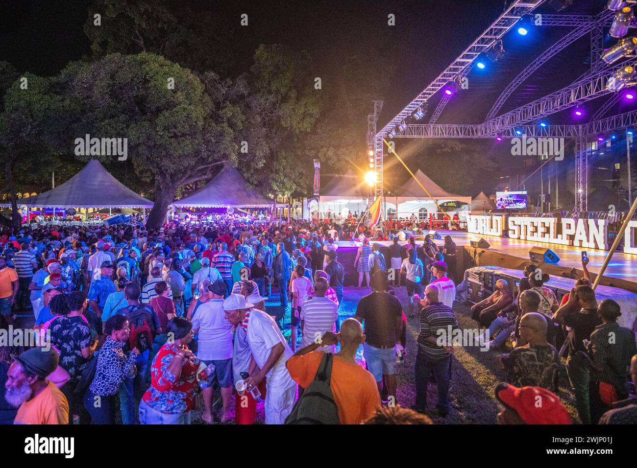 Steel Pan concert on World Steel Pan Day in Trinidad and tobago Stock ...