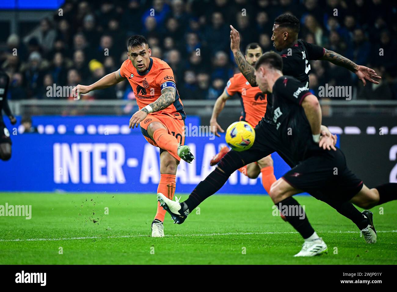 Milan, Italy. 16th Feb, 2024. Inter Milan's Argentine forward #10 ...
