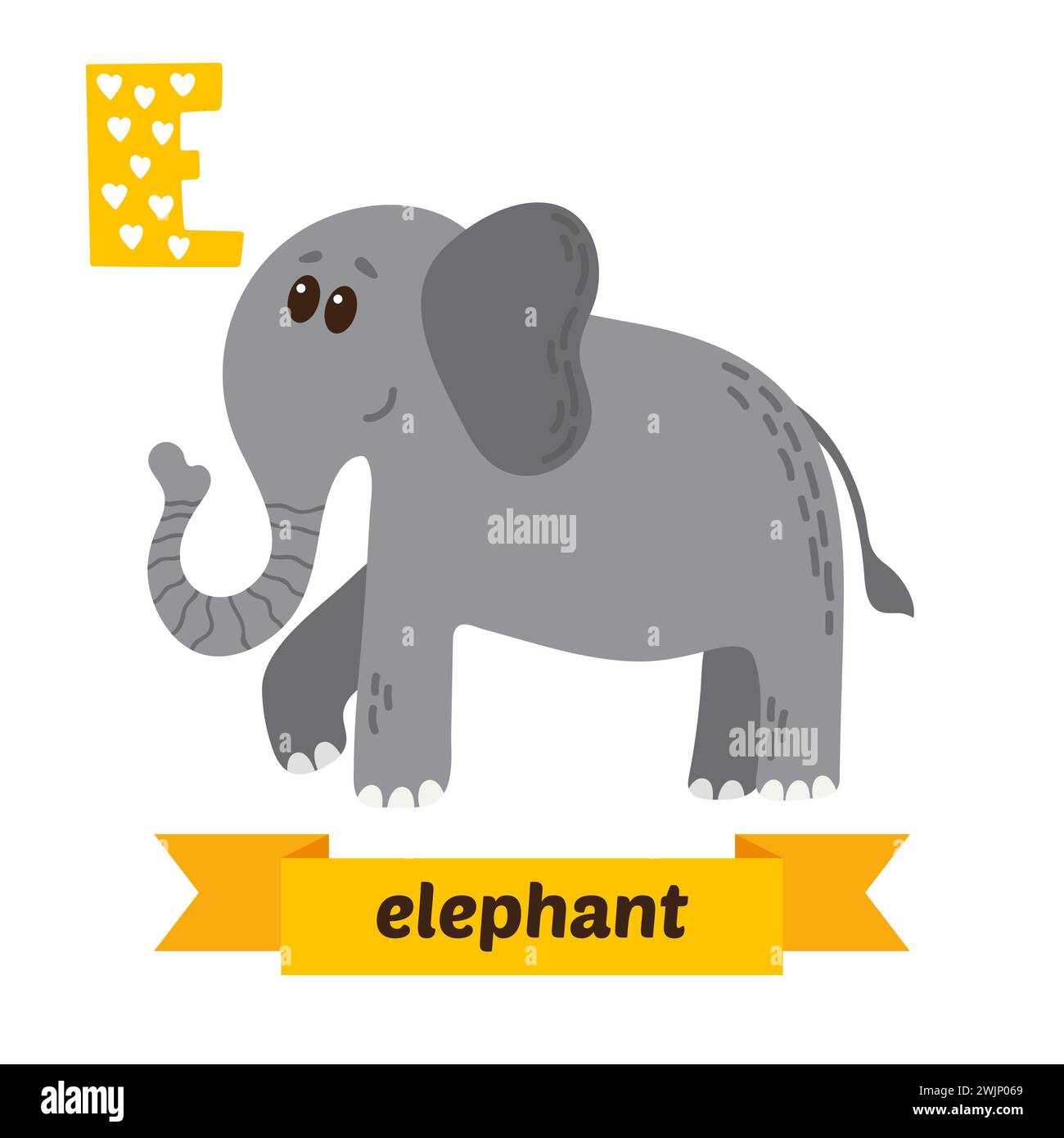 Elephant word Stock Vector Images - Alamy