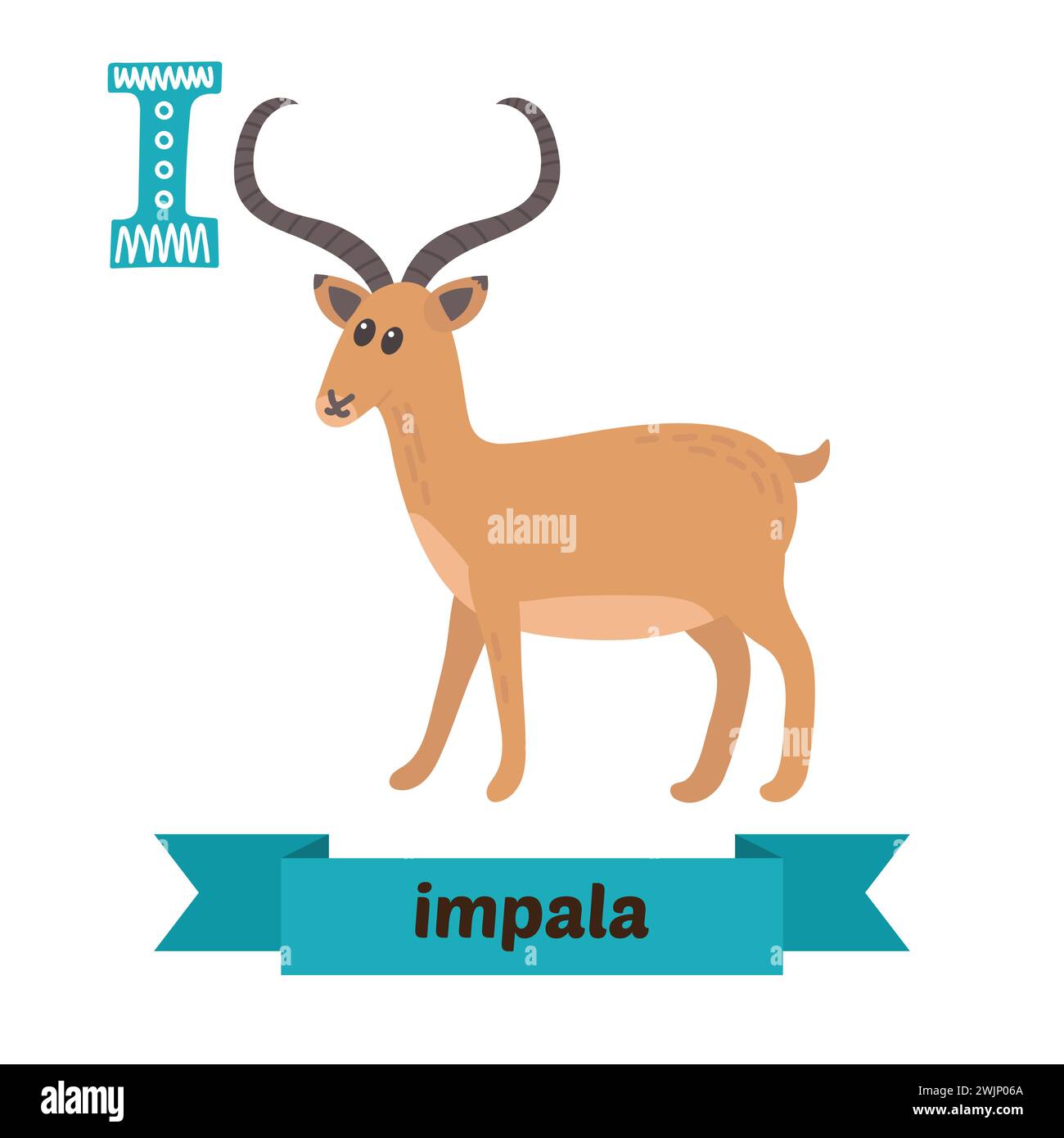 Cartoon gazelle Stock Vector Images - Alamy