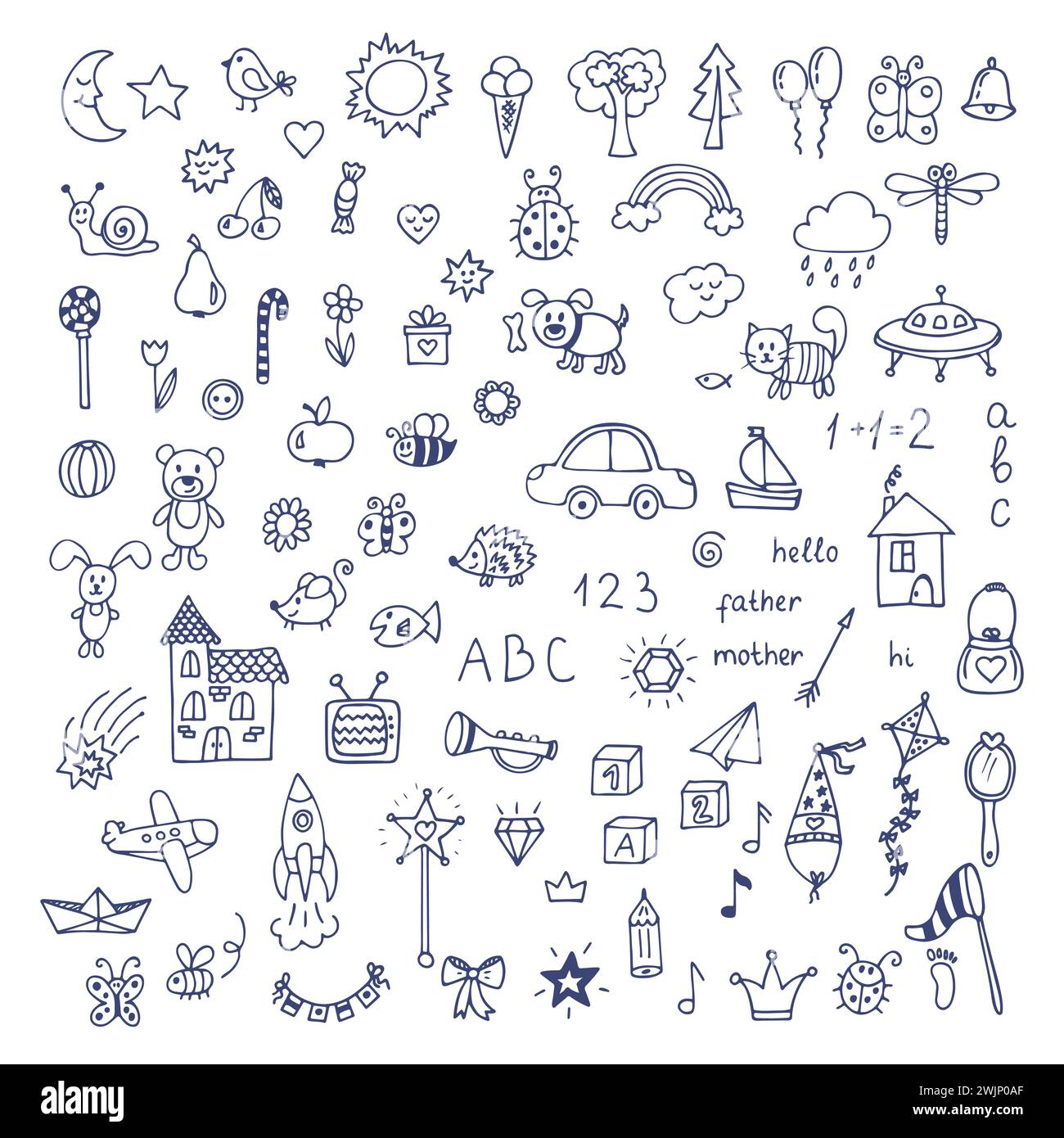 Cute sun in child Cut Out Stock Images & Pictures - Alamy