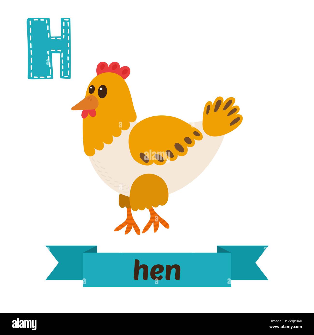 H is for hen hi-res stock photography and images - Alamy