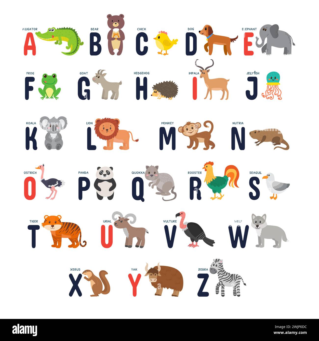 Letter nature cute alphabet hi-res stock photography and images - Alamy