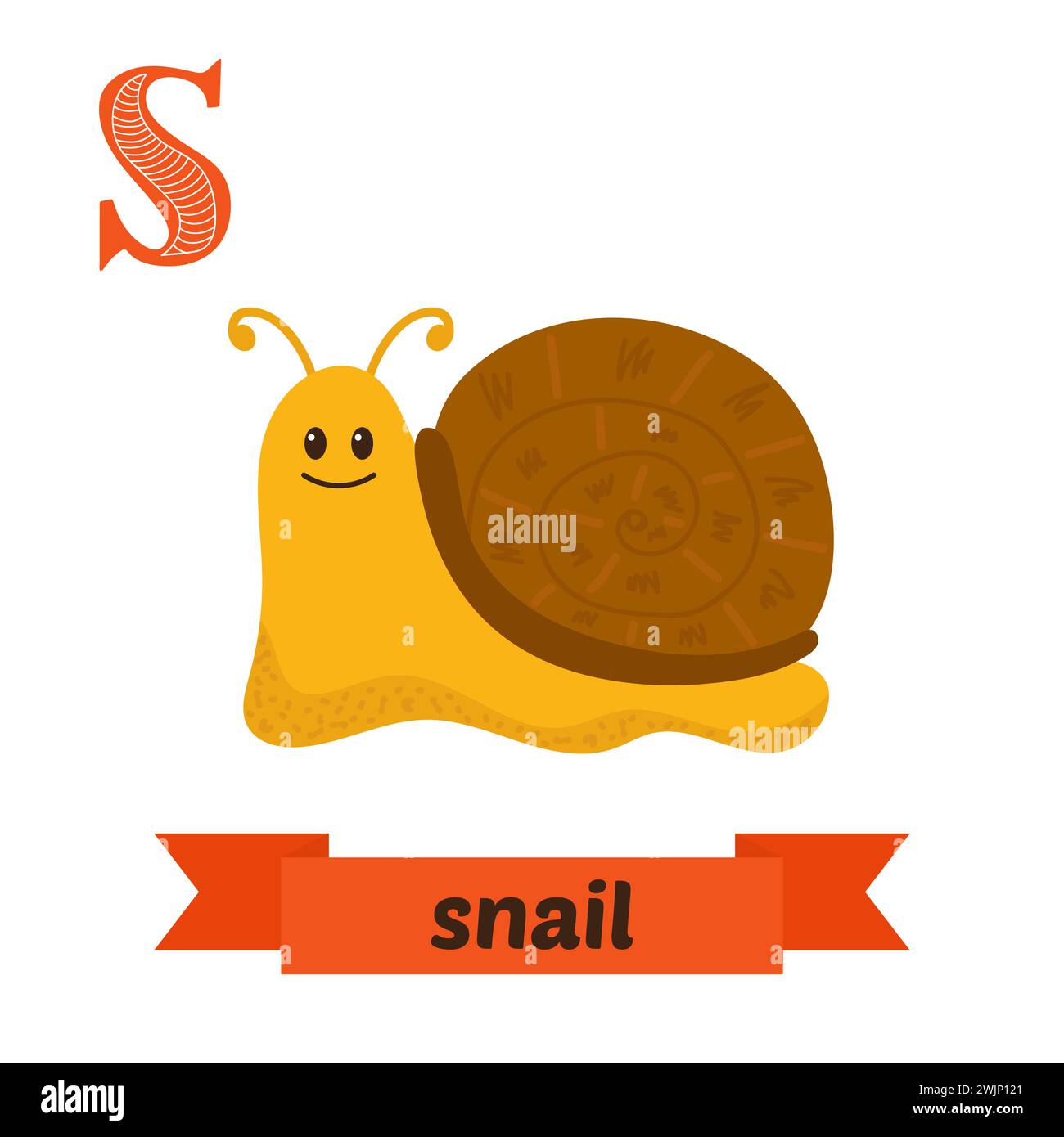 Letter s snail hi-res stock photography and images - Alamy