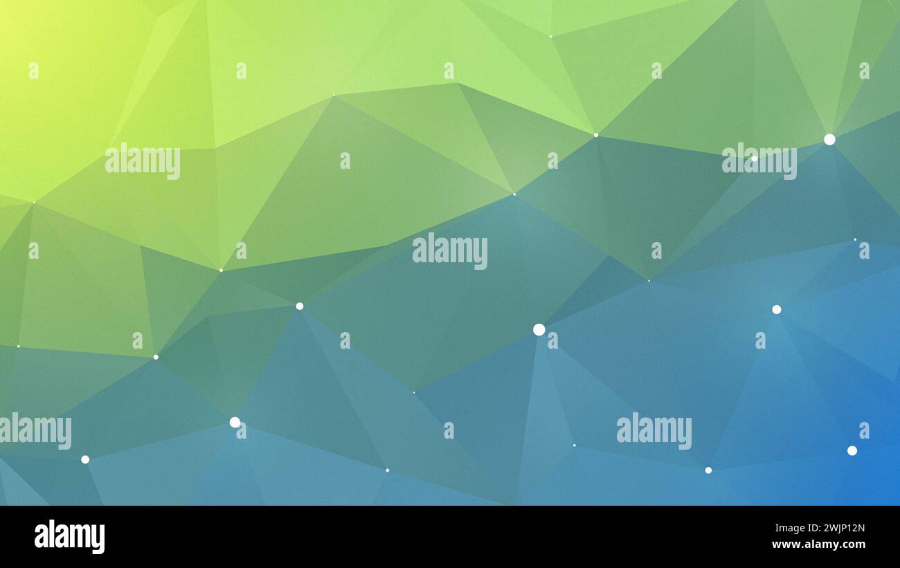 Abstract Grainy Green To Blue Color Gradient Polygon Vector Pattern Background 3d Triangular