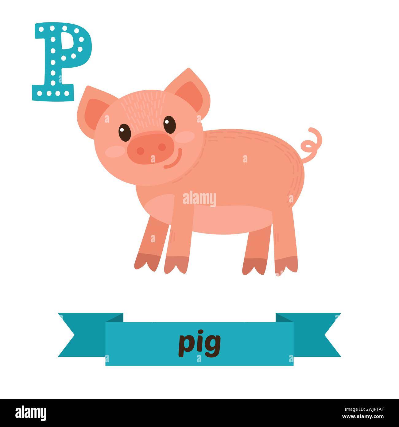 Pig alphabet hi-res stock photography and images - Alamy