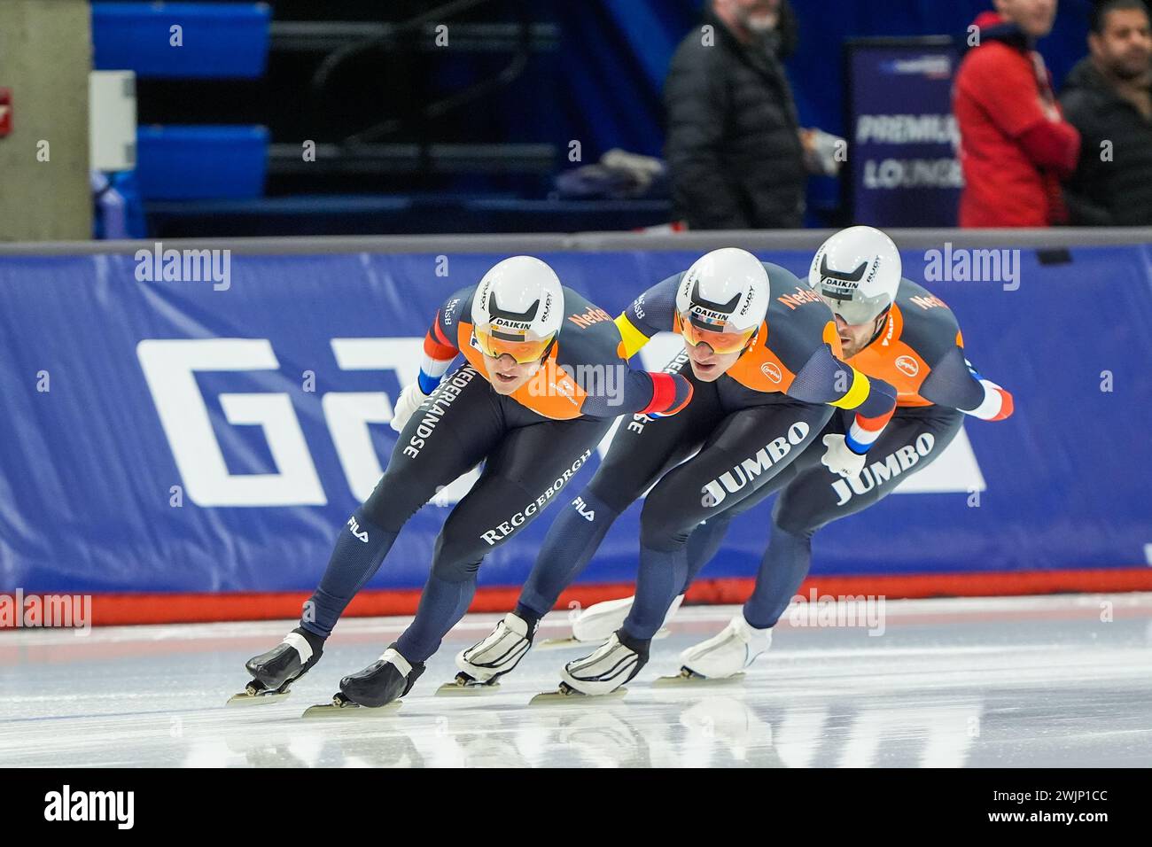 Calgary, Canada. 16th Feb, 2024. CALGARY, CANADA - FEBRUARY 16: Marcel ...