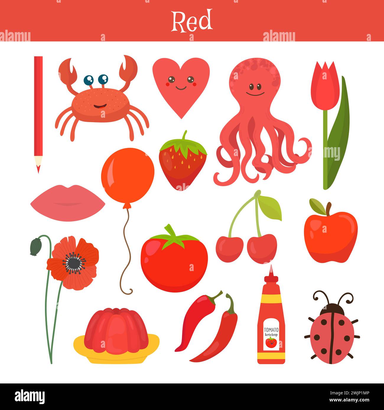 Primary colors cartoon set hi-res stock photography and images - Alamy