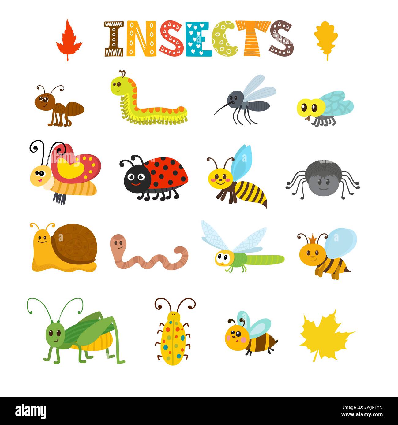 Cartoon insects hi-res stock photography and images - Alamy