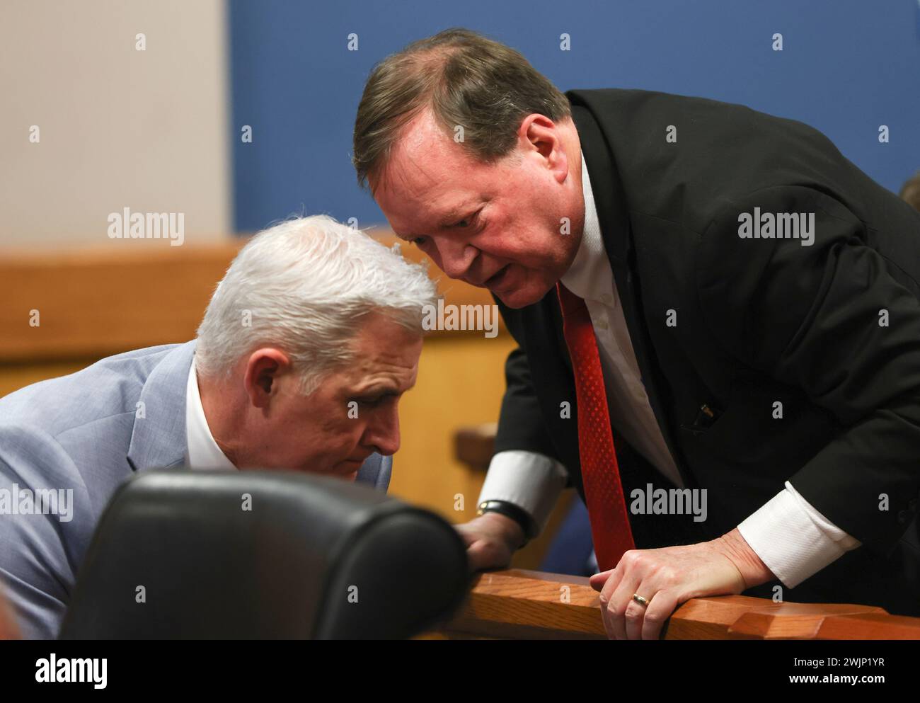 Craig Gillen, attorney for David Schaffer, speaks to John Merchant ...