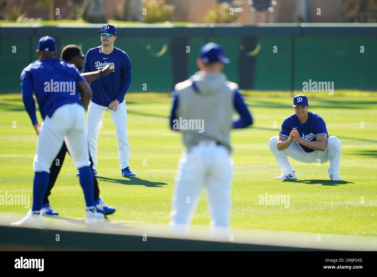 Los Angeles Dodgers designated hitter Shohei Ohtani participates in ...