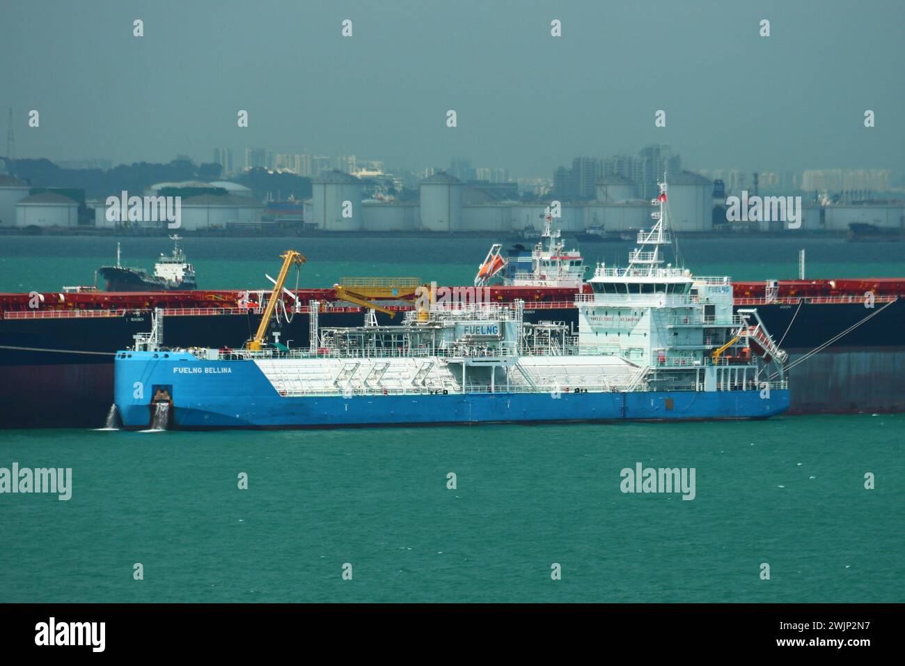 LNG Bunkering Tanker FueLNG Bellina Stock Photo - Alamy