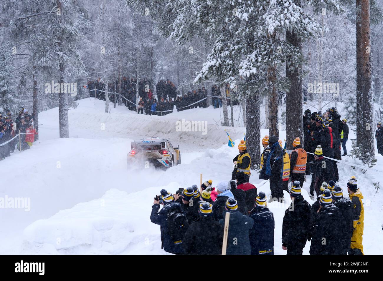UMEÅ 20240216Crowd picture during Friday's stretch of Floda 1 Rally ...