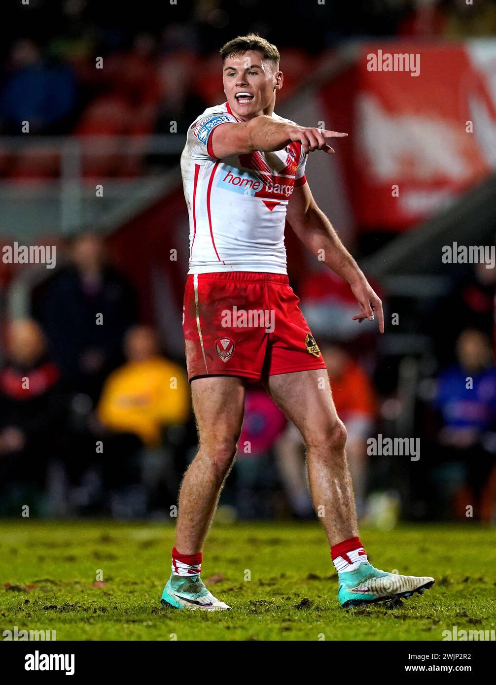 St Helens' Jack Welsby during the Betfred Super League match at the ...