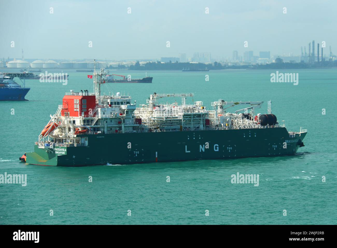 LNG Bunkering Tanker Brassavola Stock Photo - Alamy