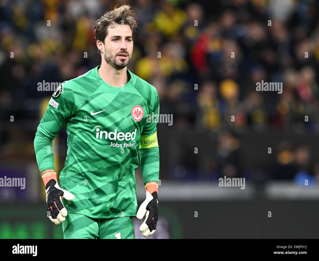 BRUSSELS - Eintracht Frankfurt goalkeeper Kevin Trapp during the UEFA ...