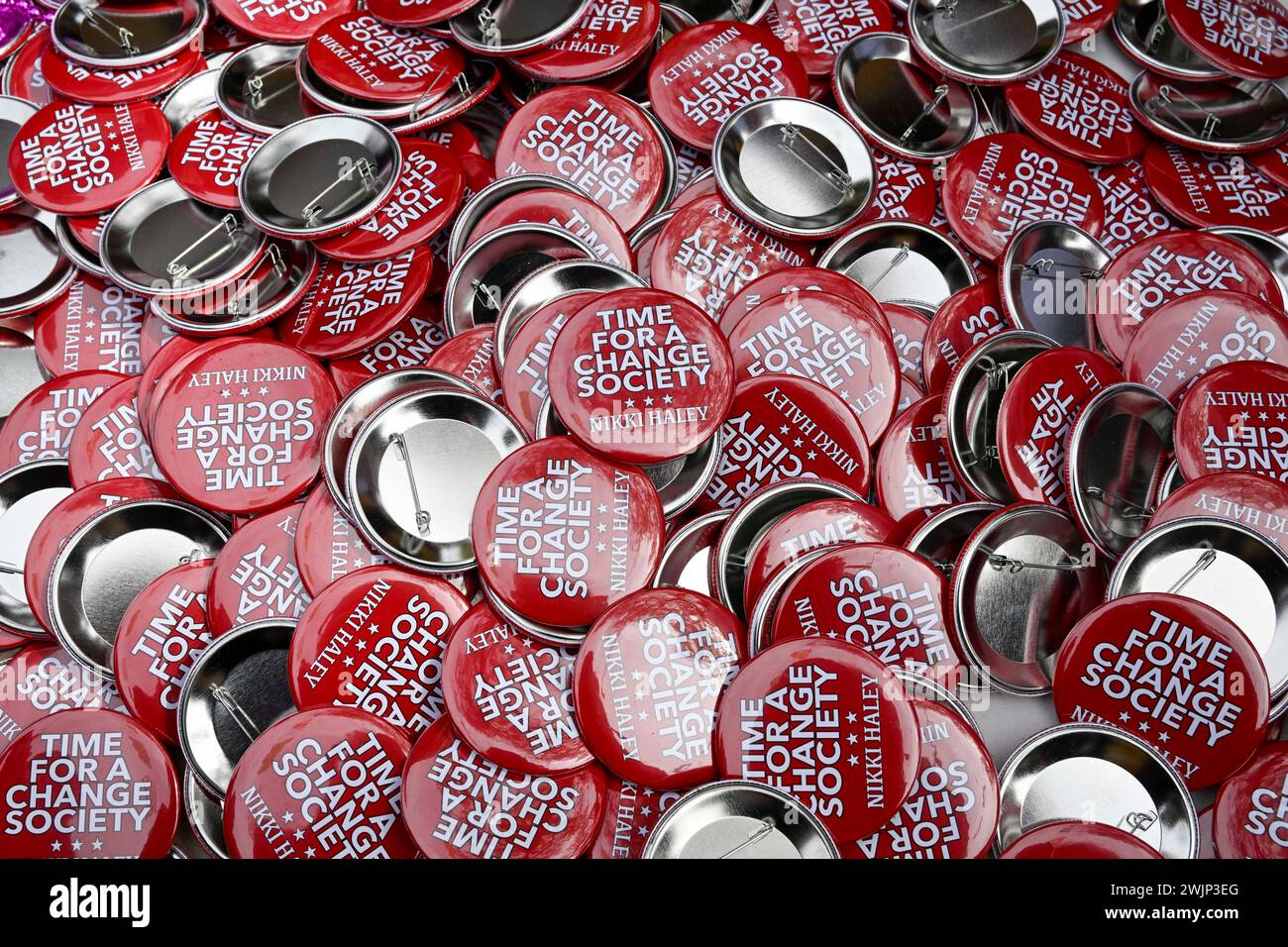 San Antonio Texas USA: Campaign buttons for sale as Republican ...