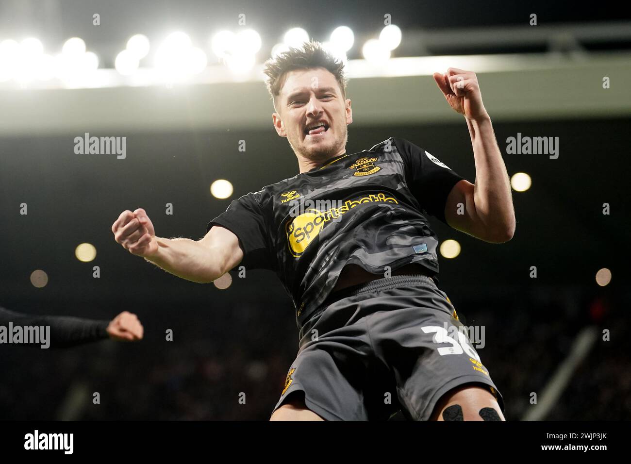 Southampton's David Brooks celebrates scoring their side's second goal ...