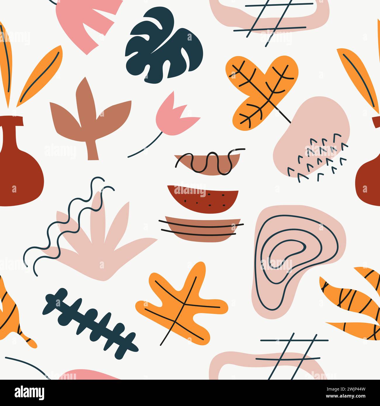 Abstract botanical shapes Stock Vector Images - Alamy