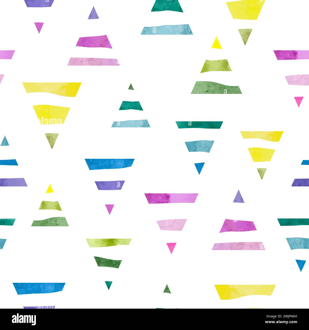 Colorful triangles pattern. Seamless geometric background with striped ...