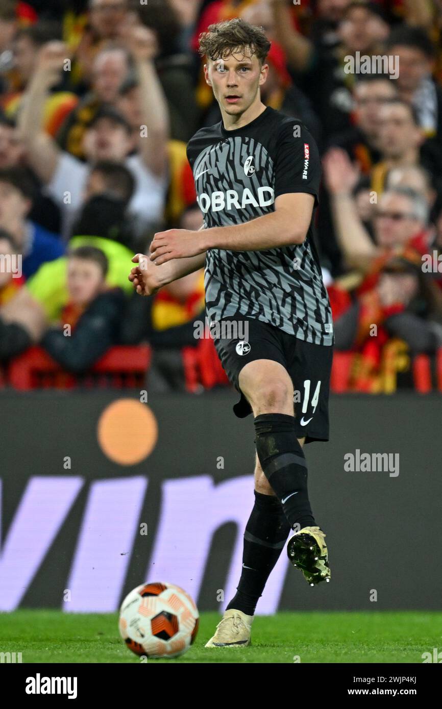 Yannik Keitel (14) of Freiburg pictured during the Uefa Europa League ...