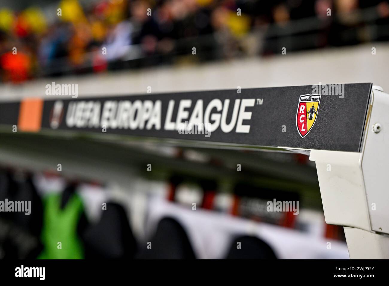 Lens, France. 15th Feb, 2024. illustration picture shows the Uefa ...