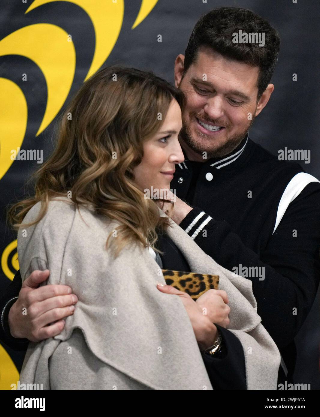 Singer Michael Buble and his wife Luisana Lopilato attend an Invictus ...