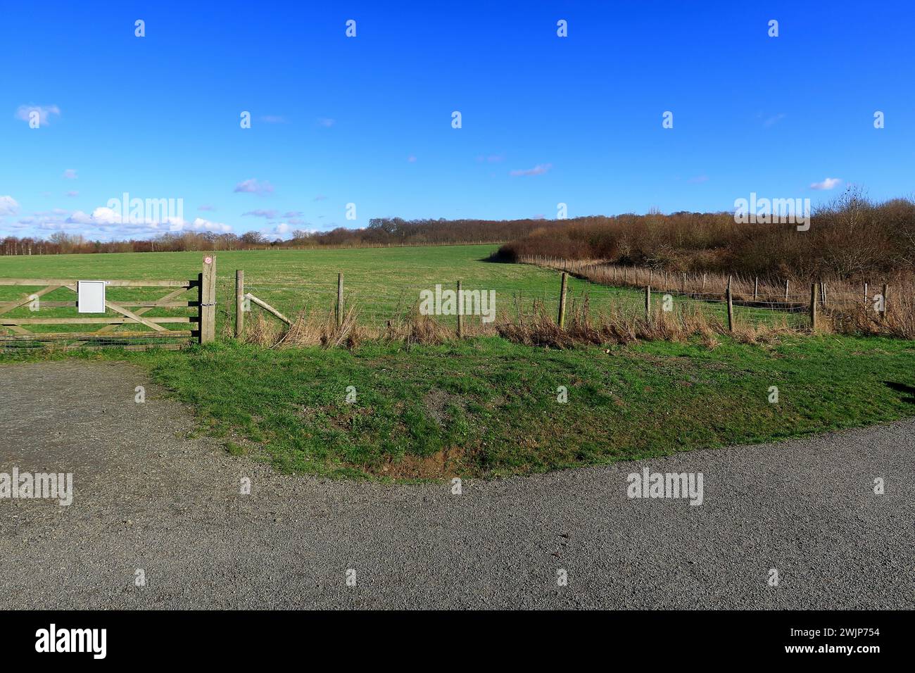 A beautiful scenic landscape in the North Kent countryside Stock Photo ...